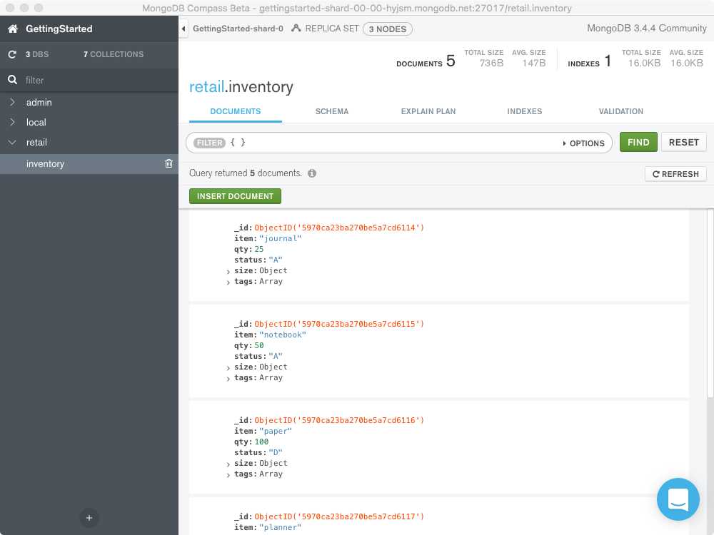 Mongodb v3.6 中文文档 - 入门 | Docs4dev