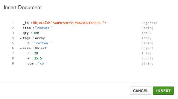 Mongodb v3.6 中文文档 - 插入文档 | Docs4dev